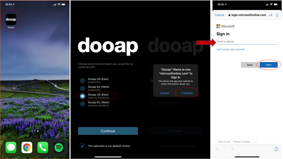 Dooap Mobile - getting started